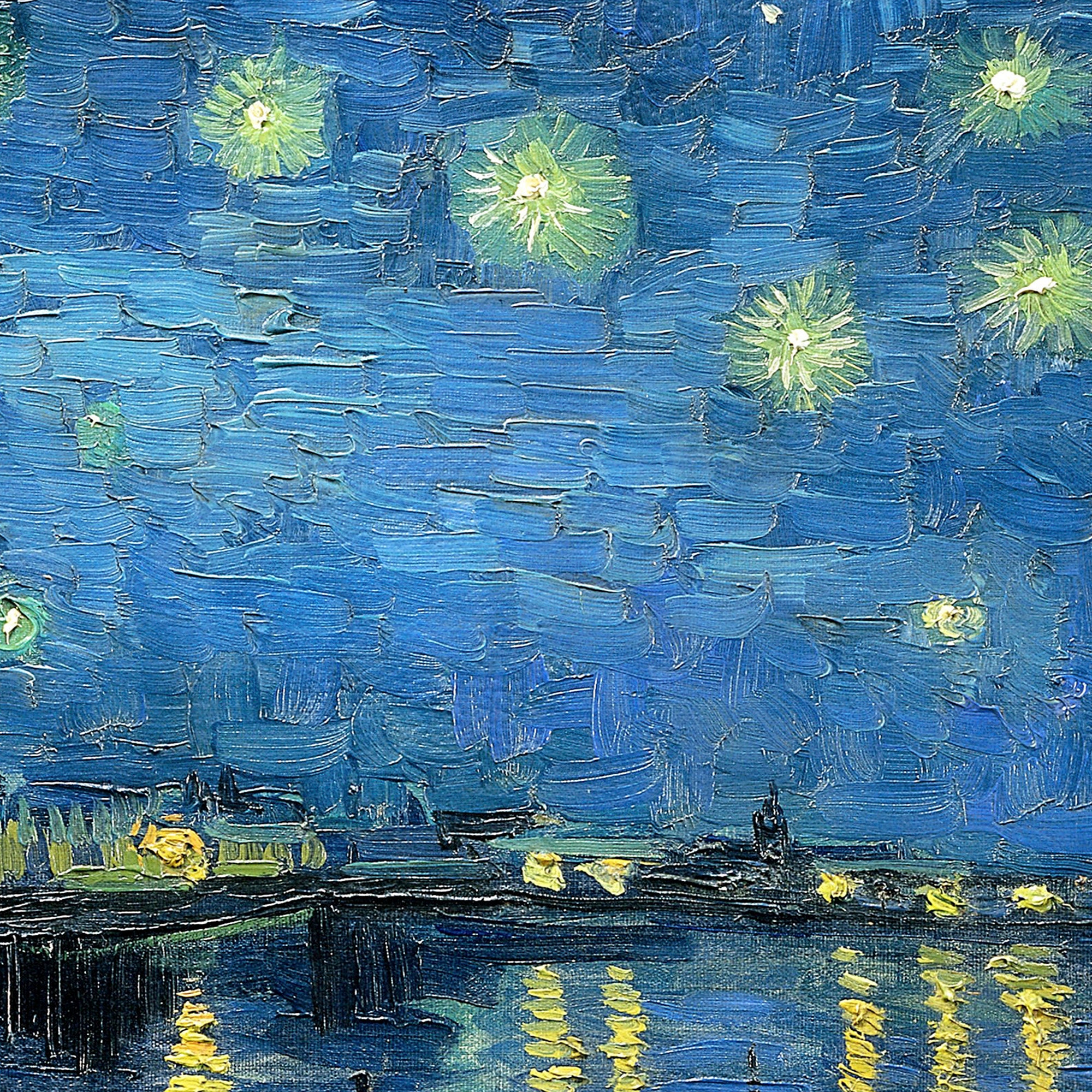 Van Gogh Starry Night Over the Rhone Print, Digital Copy of Famous ...