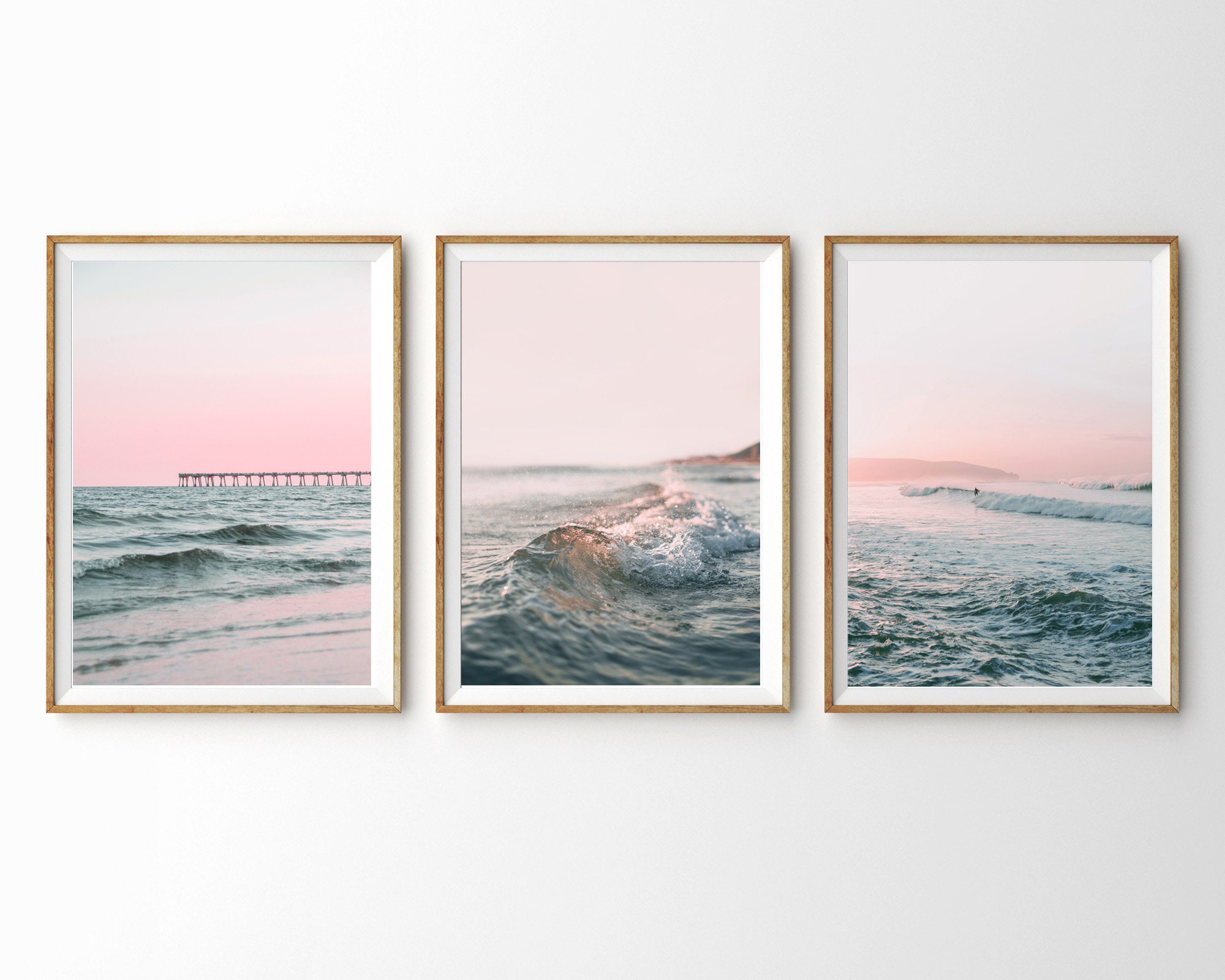 Ocean Print Set of 3 Prints Gallery Wall Set Beach Print Ocean Art ...