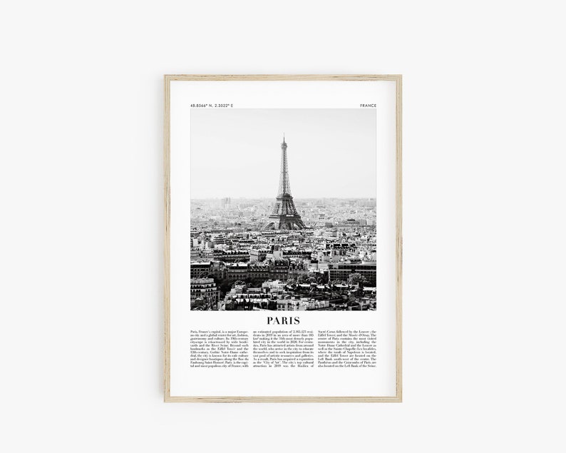 Travel Poster Set. Black and White Travel Print Set of 6. New - Etsy
