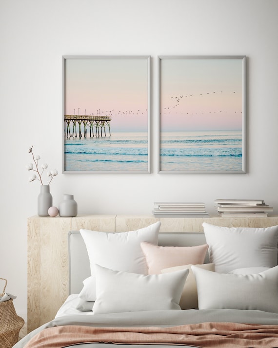 Path to Ocean Poster Beach Wall Decor Set of 2 Posters Set of 2 Wall ...