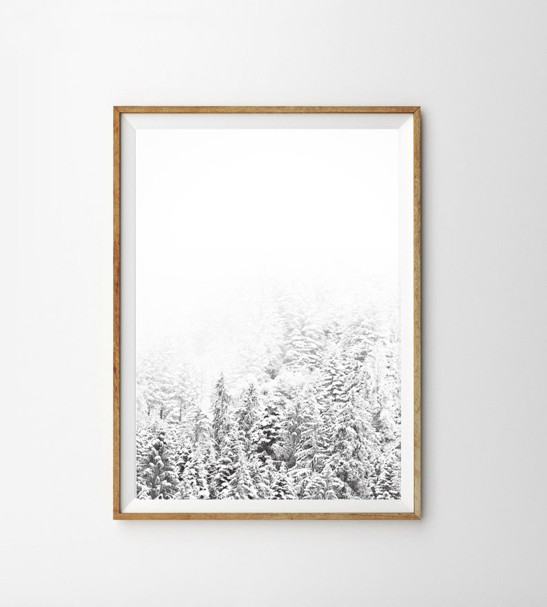 Winter Decor Gallery Wall Set Ski Print Set of 3 Winter Prints Snowy ...