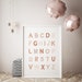 Neutral Alphabet Poster Printable Wall Art Nursery Decor - Etsy