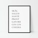 Cheers Printable Poster Set of 2 Cheers Sign Bar Cart Print - Etsy