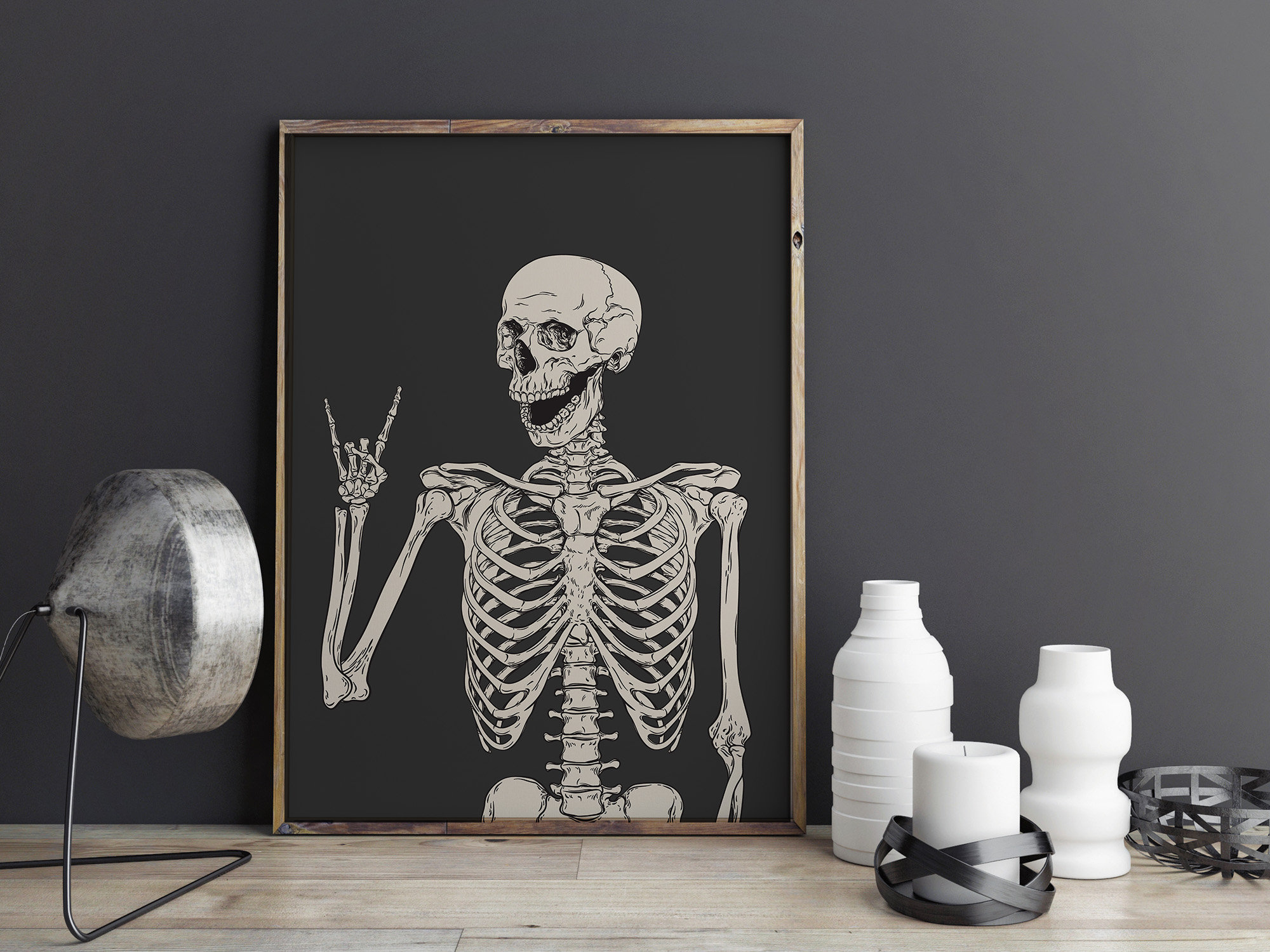 Funny Skeleton Print Halloween Printable Wall Art Halloween - Etsy