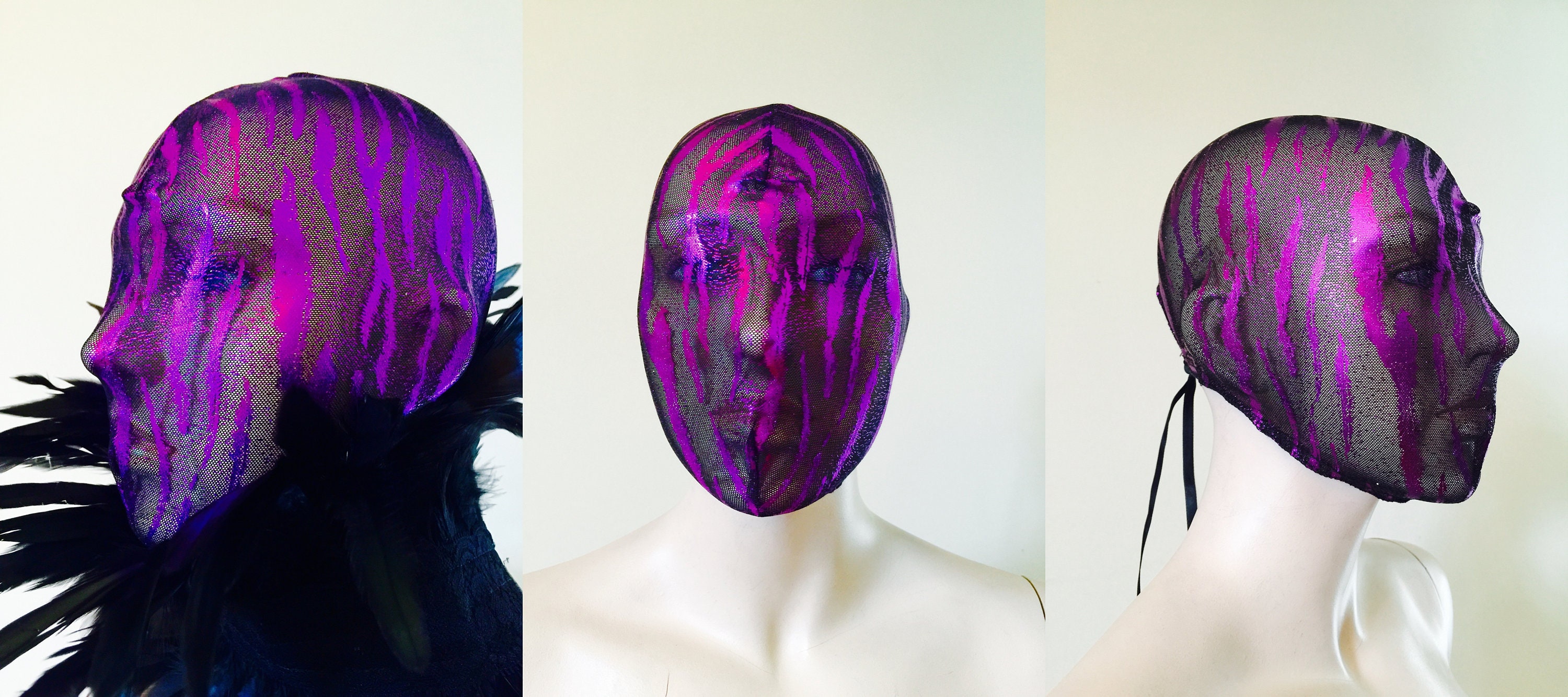 Haute Couture Mask Masquerade Mask Full Head Face Mask Full - Etsy