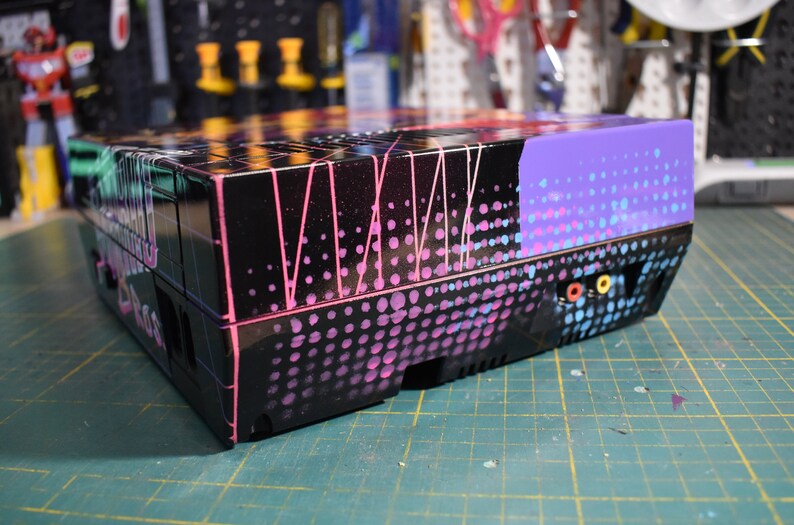Cyberpunk Mario Themed Custom Painted NES Video Game Console - Etsy