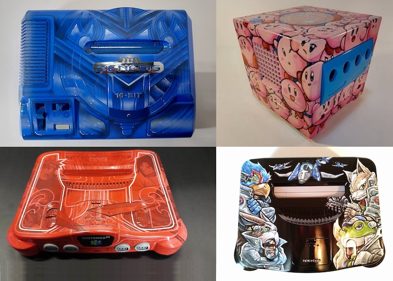 Custom Painted Video Game Consoles - Made to Order - Etsy