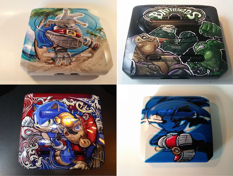 Custom Painted Video Game Consoles - Made to Order - Etsy
