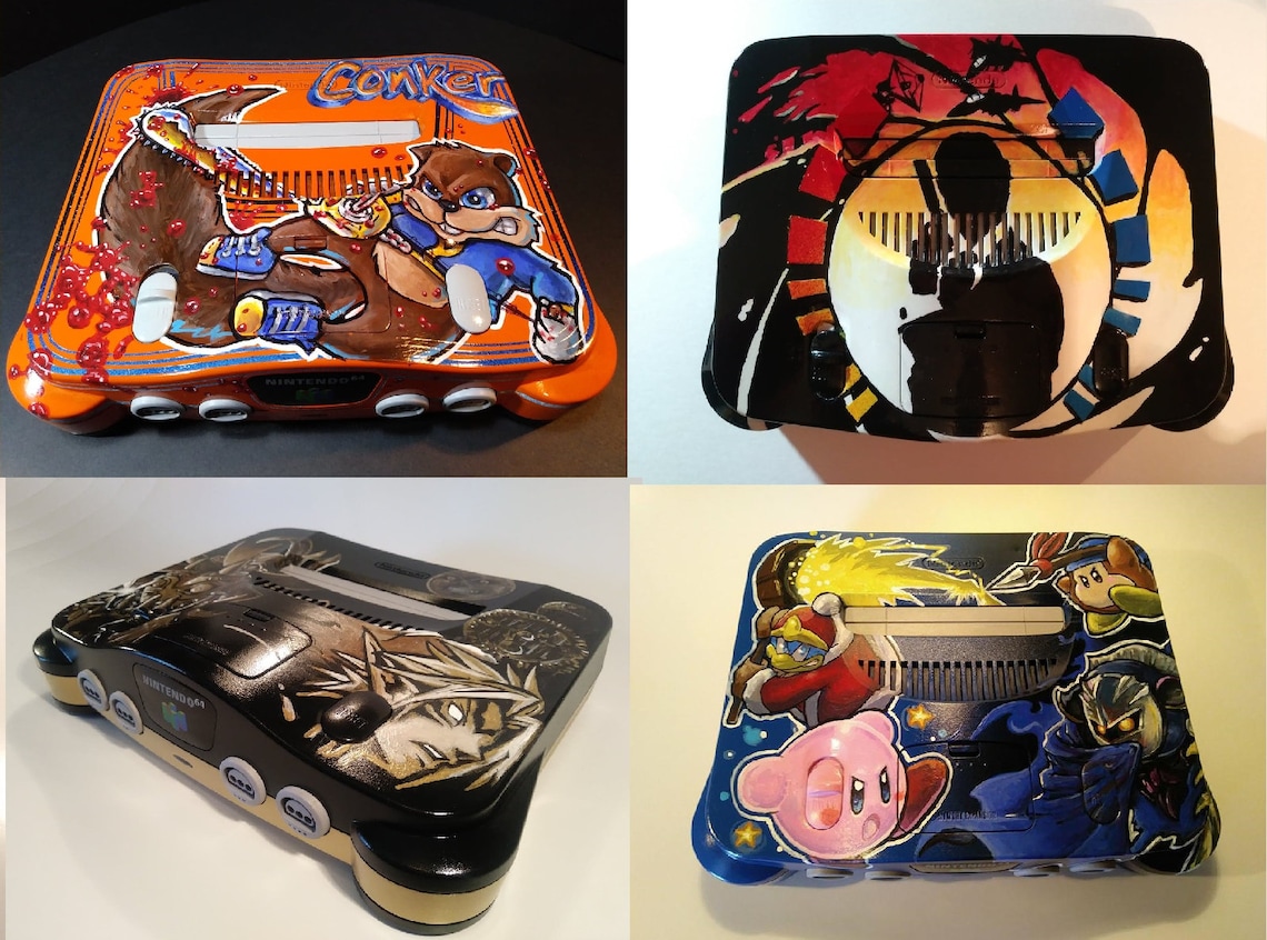 Custom Painted Video Game Consoles - Made to Order - Etsy