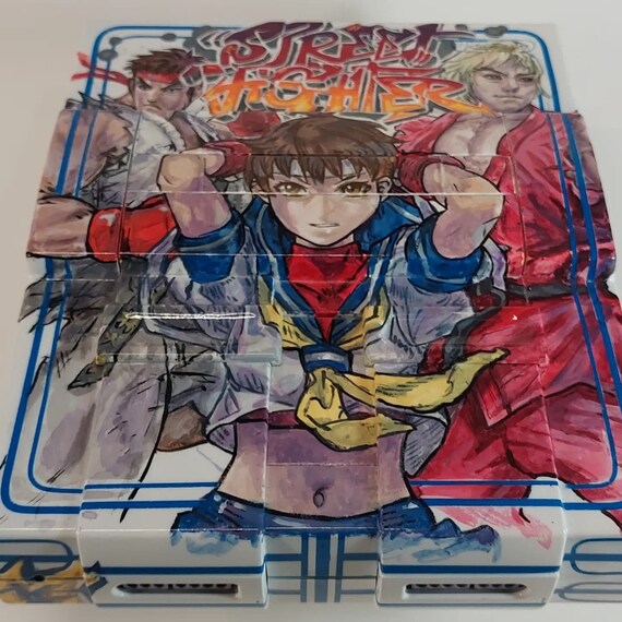 STREET FIGHTER Custom SNES Super Nintendo Hand Painted - Etsy