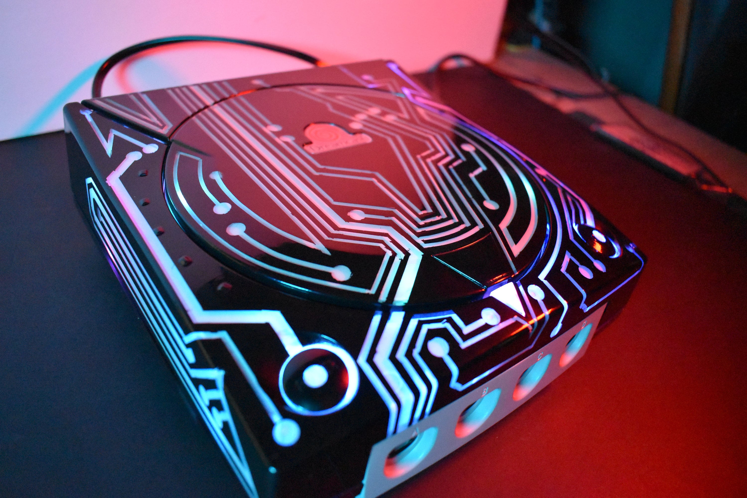 Custom Video Game Consoles RGB Light Modification/hand Painted - Etsy