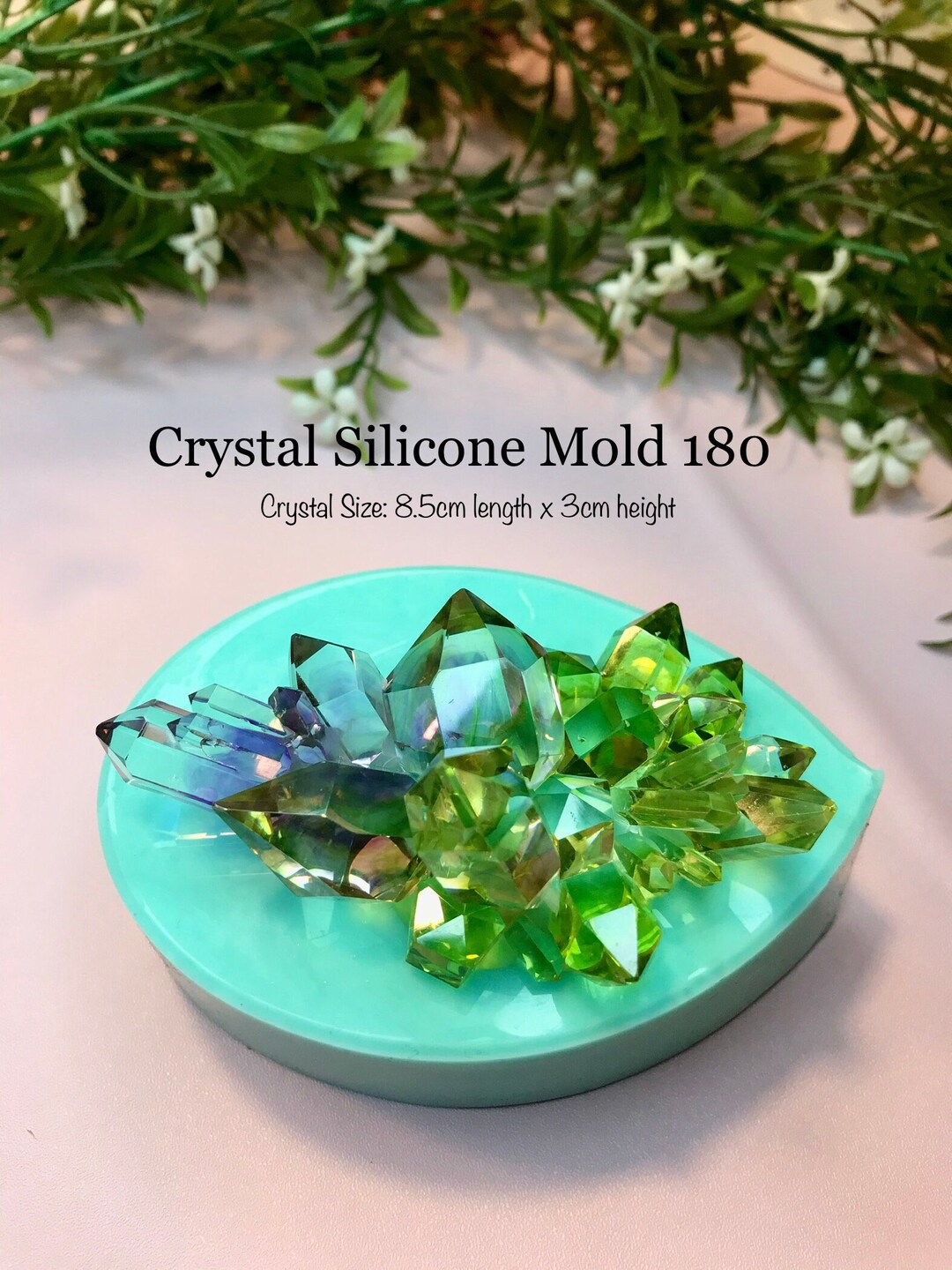 Mold 180 Crystal Cluster Silicone Mold || Crystal Silicone Mold|| Resin ...