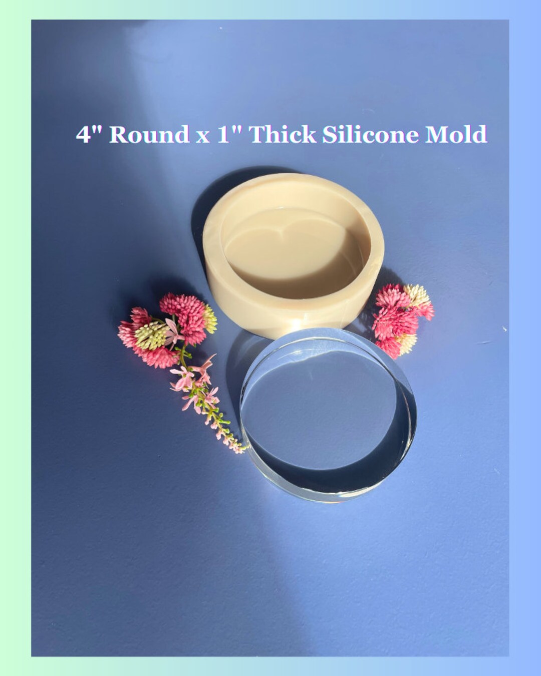 4" Coaster Mold, 1" Thick Coaster Mold, High Quality Resin Molds, Deep ...