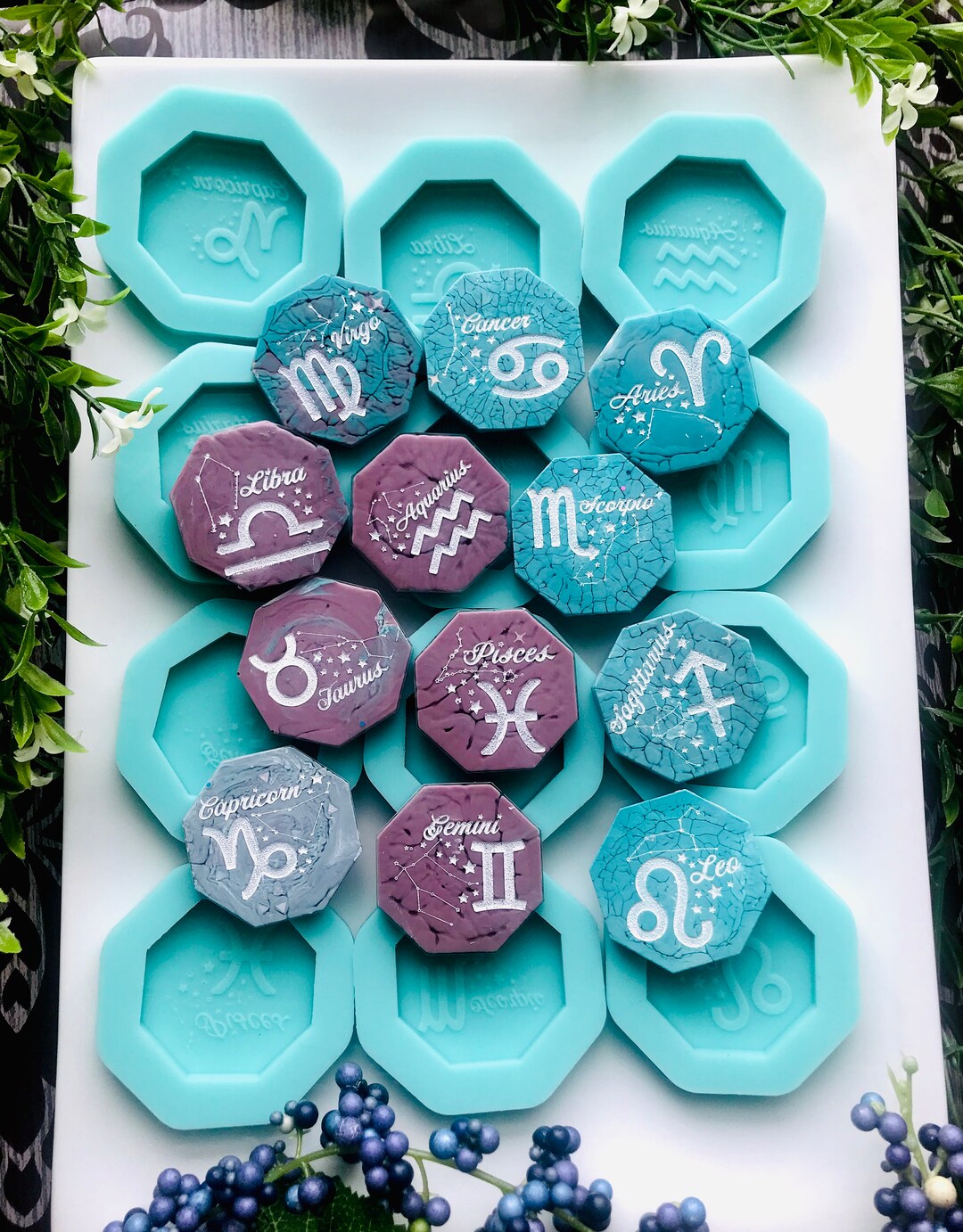 Zodiac Sign Silicone Mold || Keychain Mold || Phone Grip Mold || Magnet ...