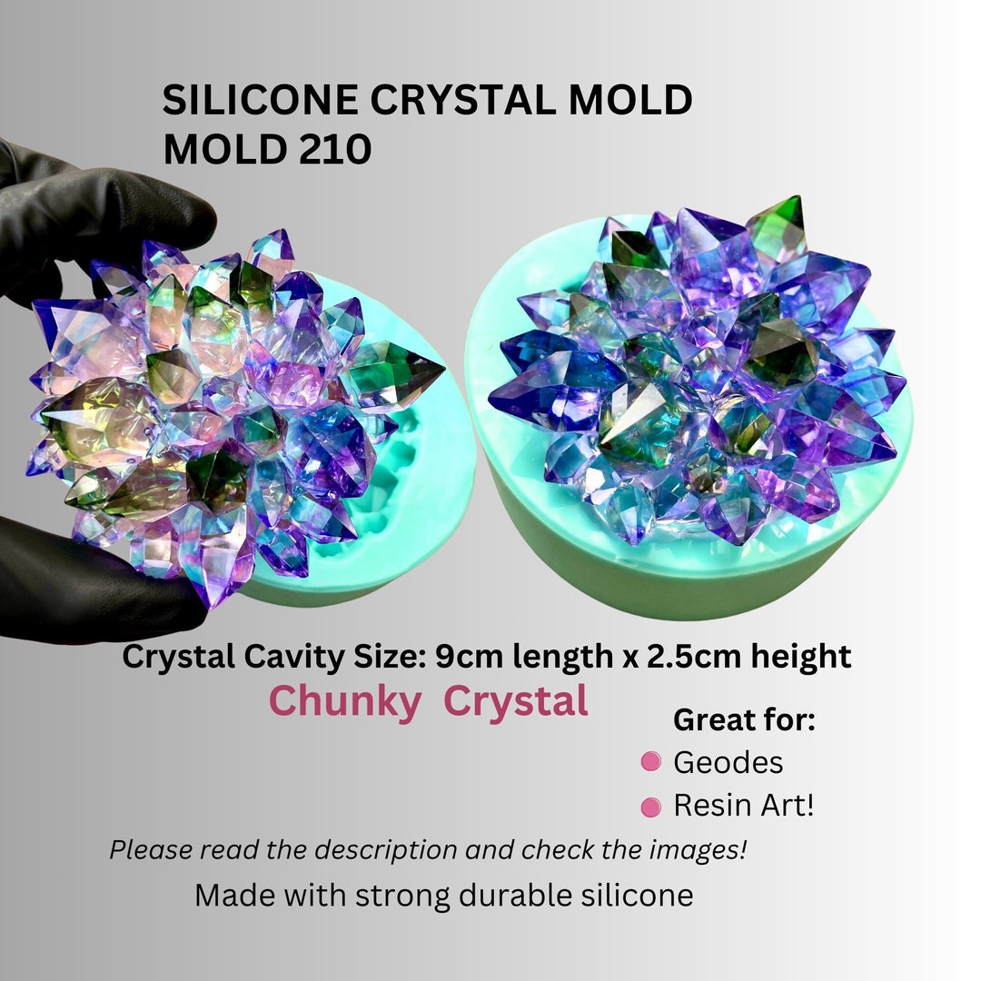 Crystal Cluster Silicone Mold: Chunky Mini Crystals (9cm X 2.5cm) - Etsy