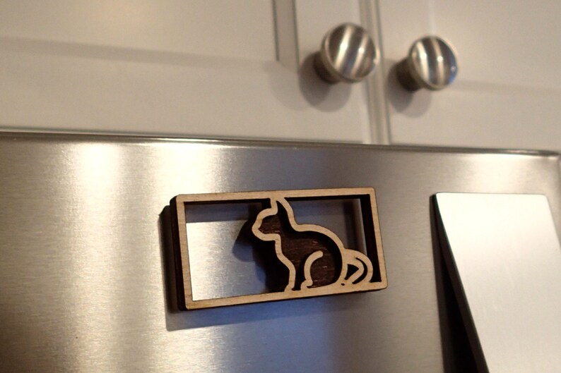 Cat Silhouette Magnet - Etsy