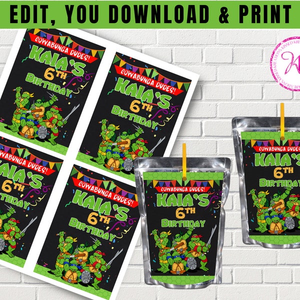 Ninja Turtle Bag - Etsy