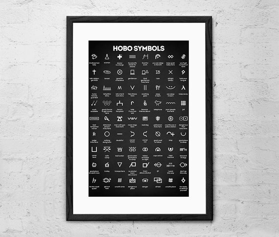 Hobo Symbols Hobo Signs Hobo Alphabet Hobo Code Visual | Etsy