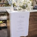 Pearl Linen Bar Menu, Cocktail Drink Menu, Customizable Wedding Bar ...