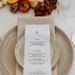 Custom Linen Wedding Menu | Wedding Fabric Menus | Fabric Printed Menus ...