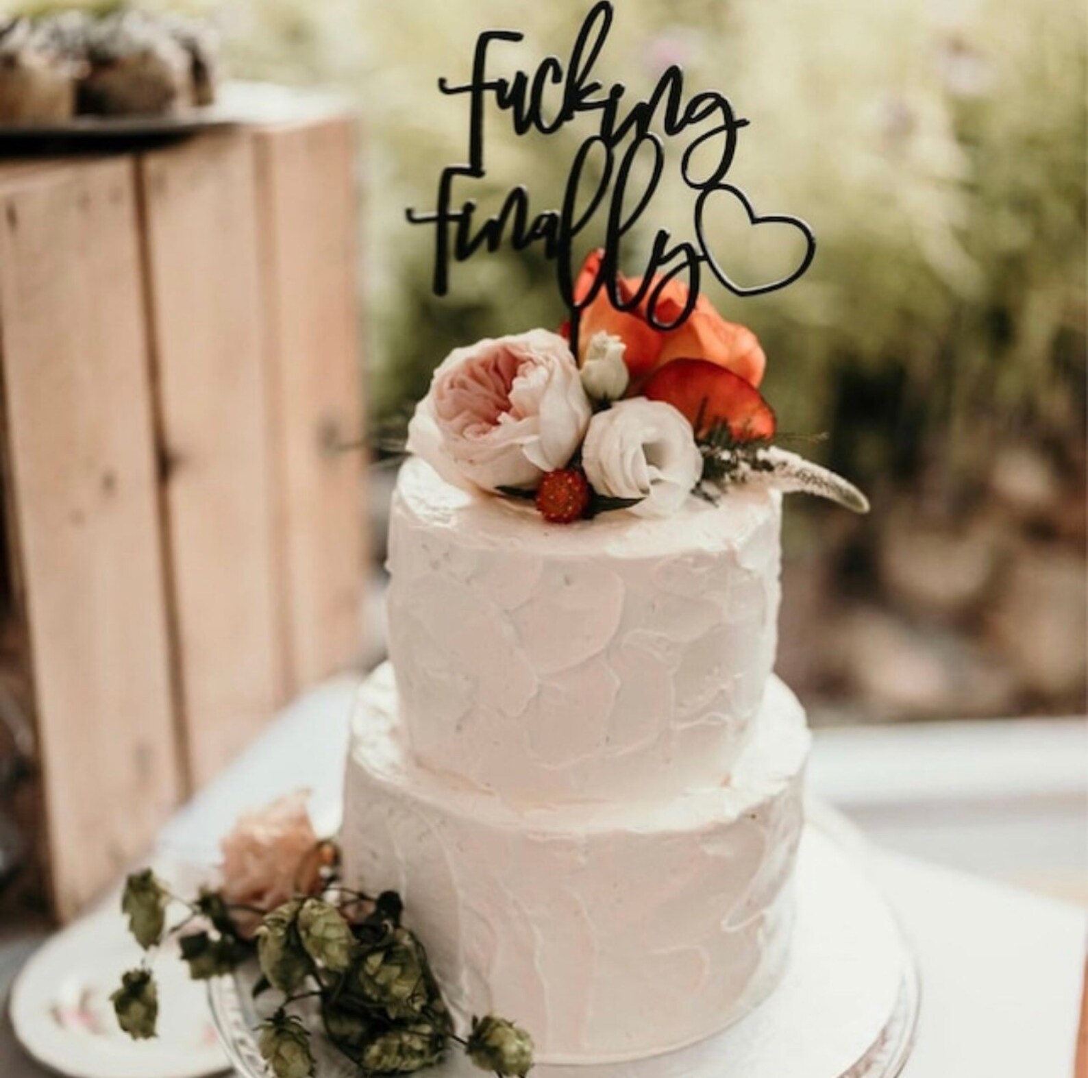 Fucking Finally Topper Wedding Cake Topper Unique Topper - Etsy