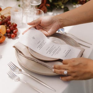 Custom Linen Wedding Menu | Wedding Fabric Menus | Fabric Printed Menus ...