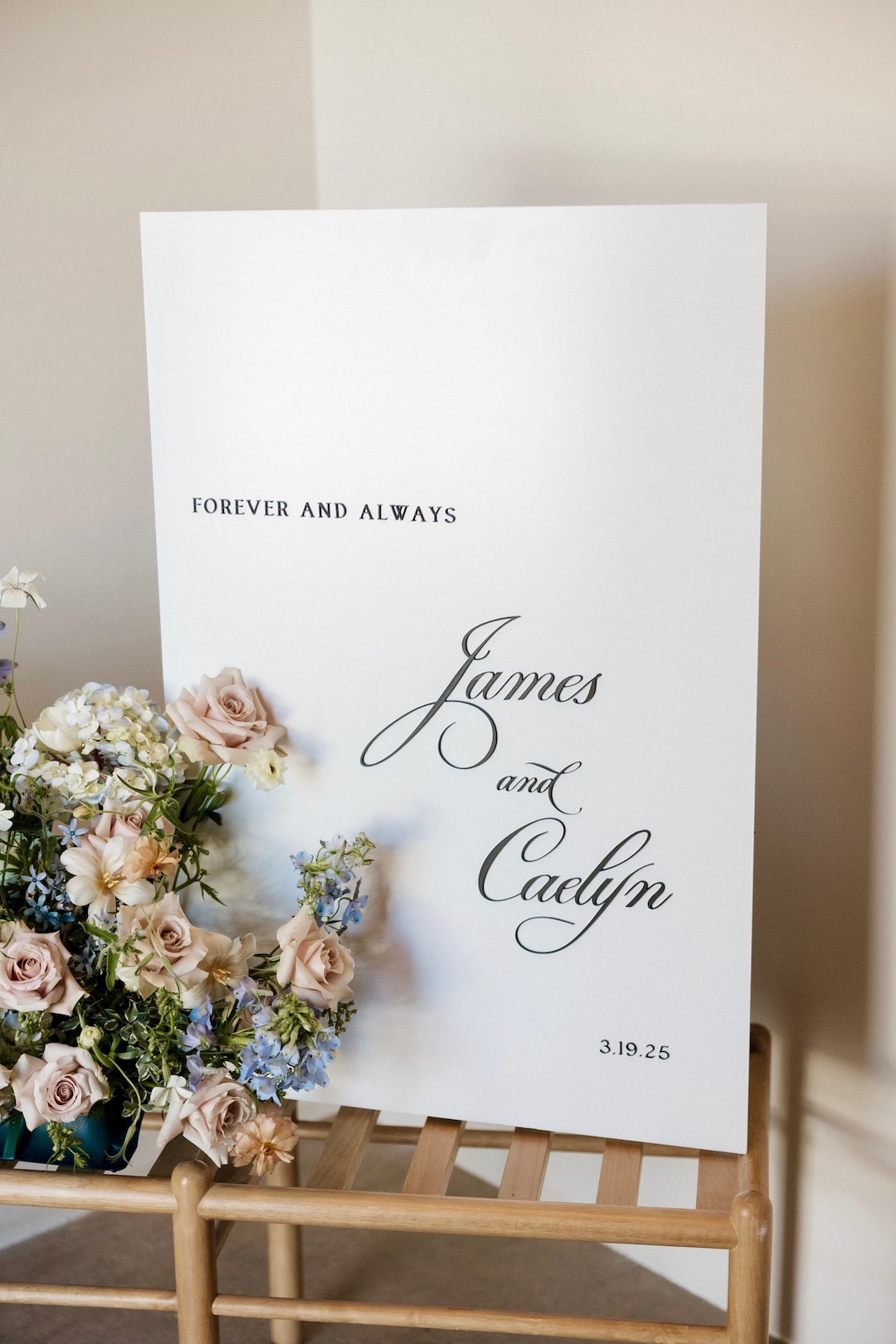 Rose Welcome Sign | Custom Wedding Welcome Sign | Wedding Welcome Sign ...