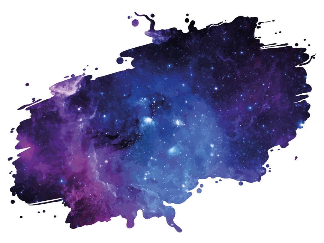 Kids Bedroom Living Room Outer Space Brushed Paint Like Art Design ...