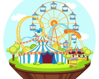 Roller Coaster Ride Wall Decal Sticker Mural Poster Print Art - Etsy