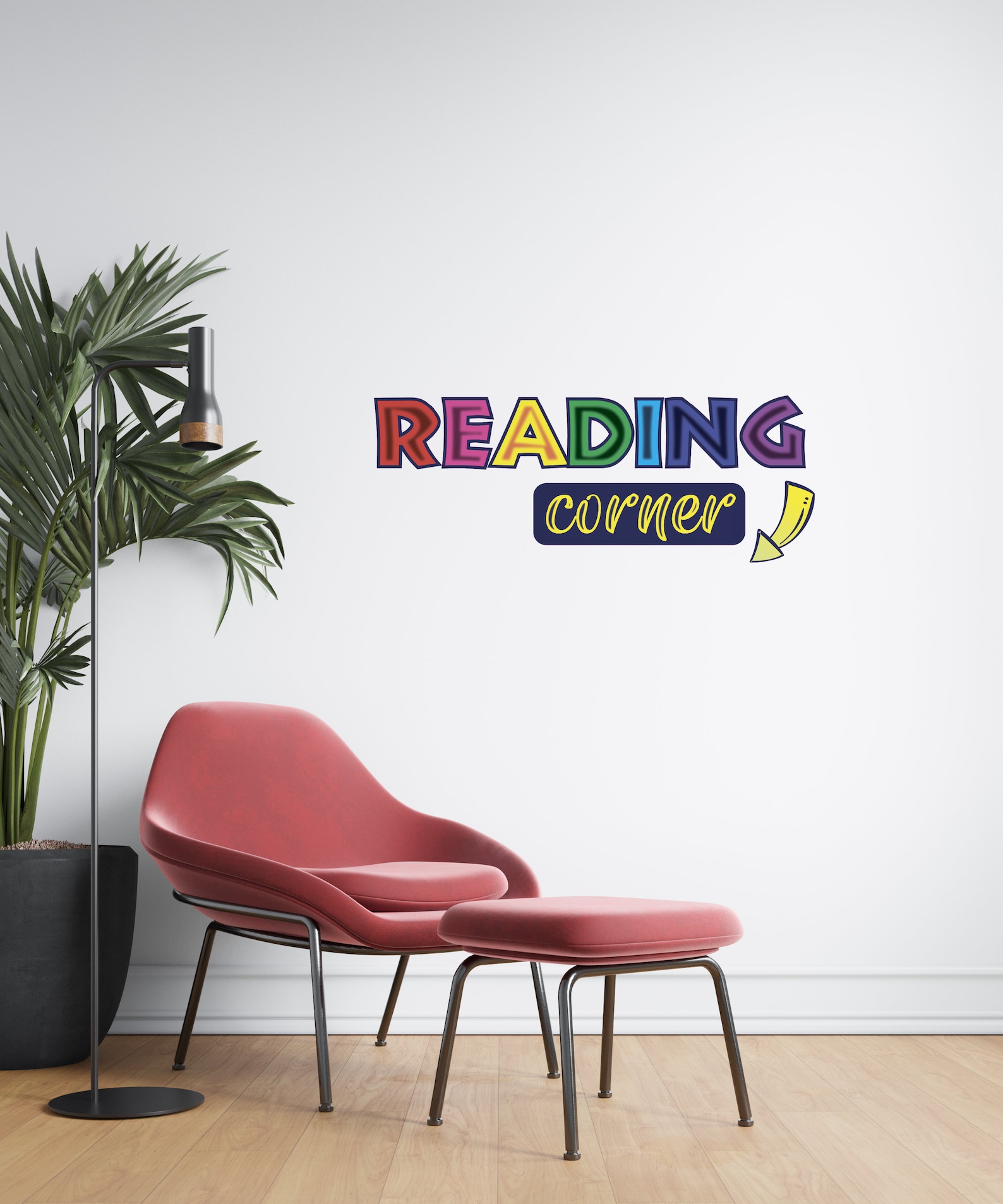 Vinyl Reading Corner Quotes Decor Design Adhesive Home Wall Lettering ...