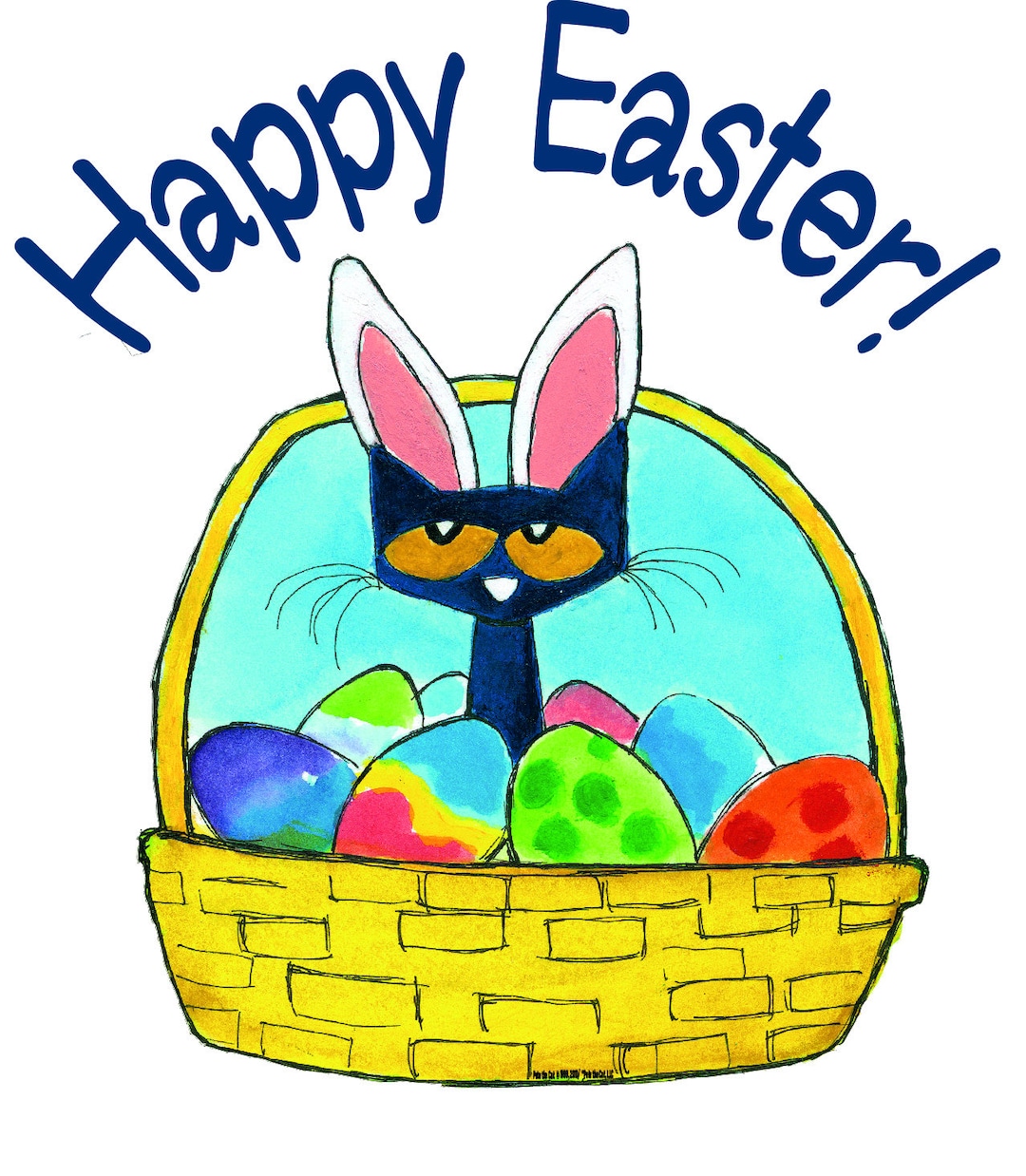 Pete the Cat Easter Decal, Big Easter Adventure Holliday Wall Decor - Etsy