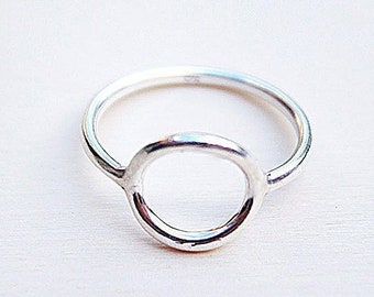 Round circle ring | Etsy