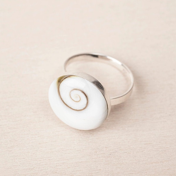 Silver Shell Ring - Etsy