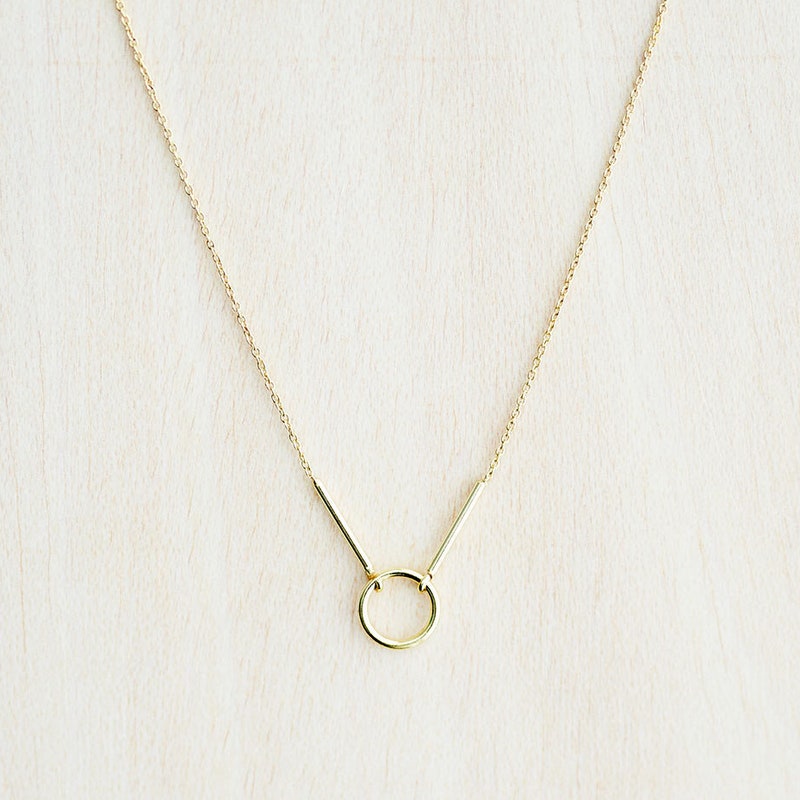 Circle Necklace - Etsy
