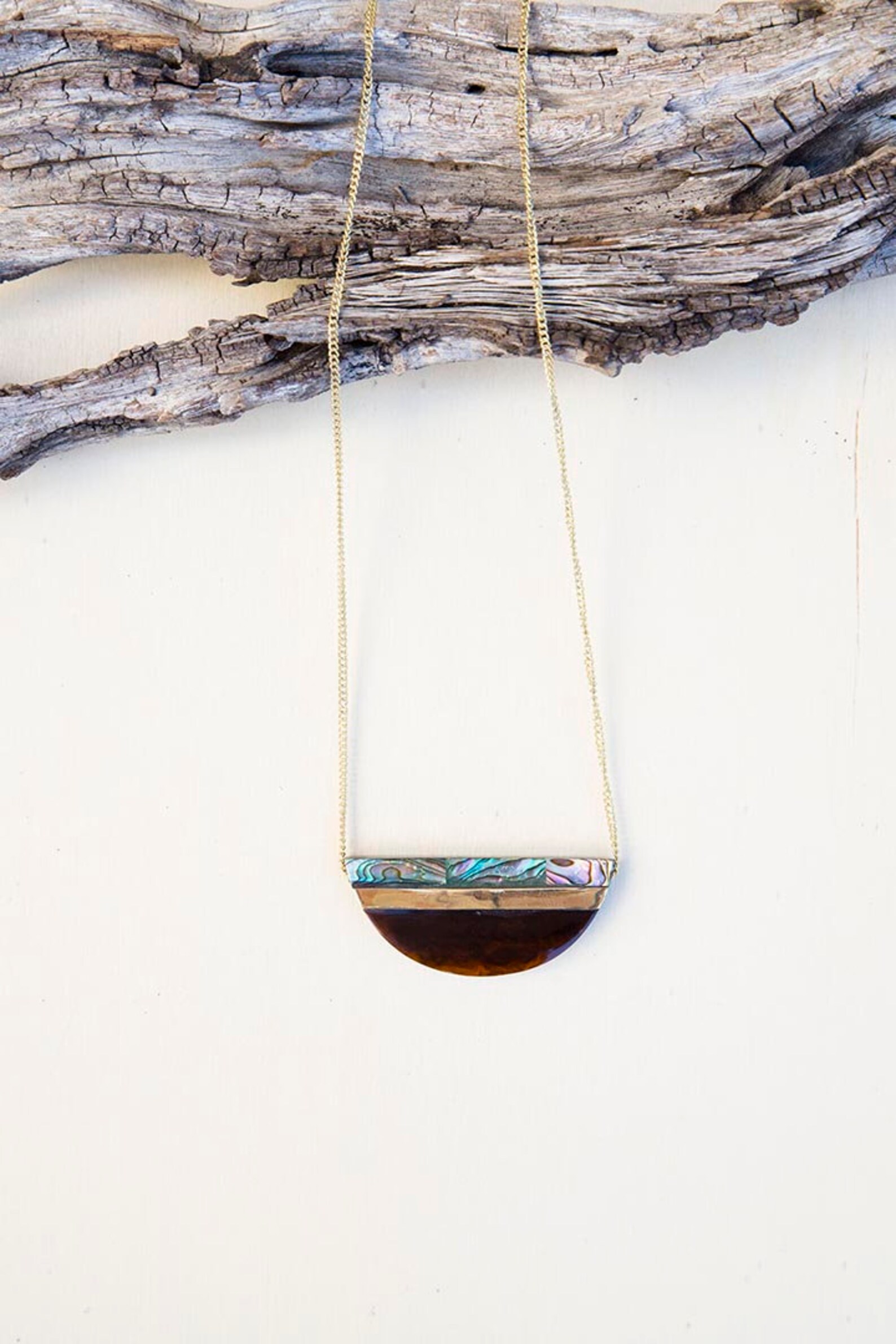 Resin Jewelry Resin Necklace Paua Shell Necklace Long Shell | Etsy