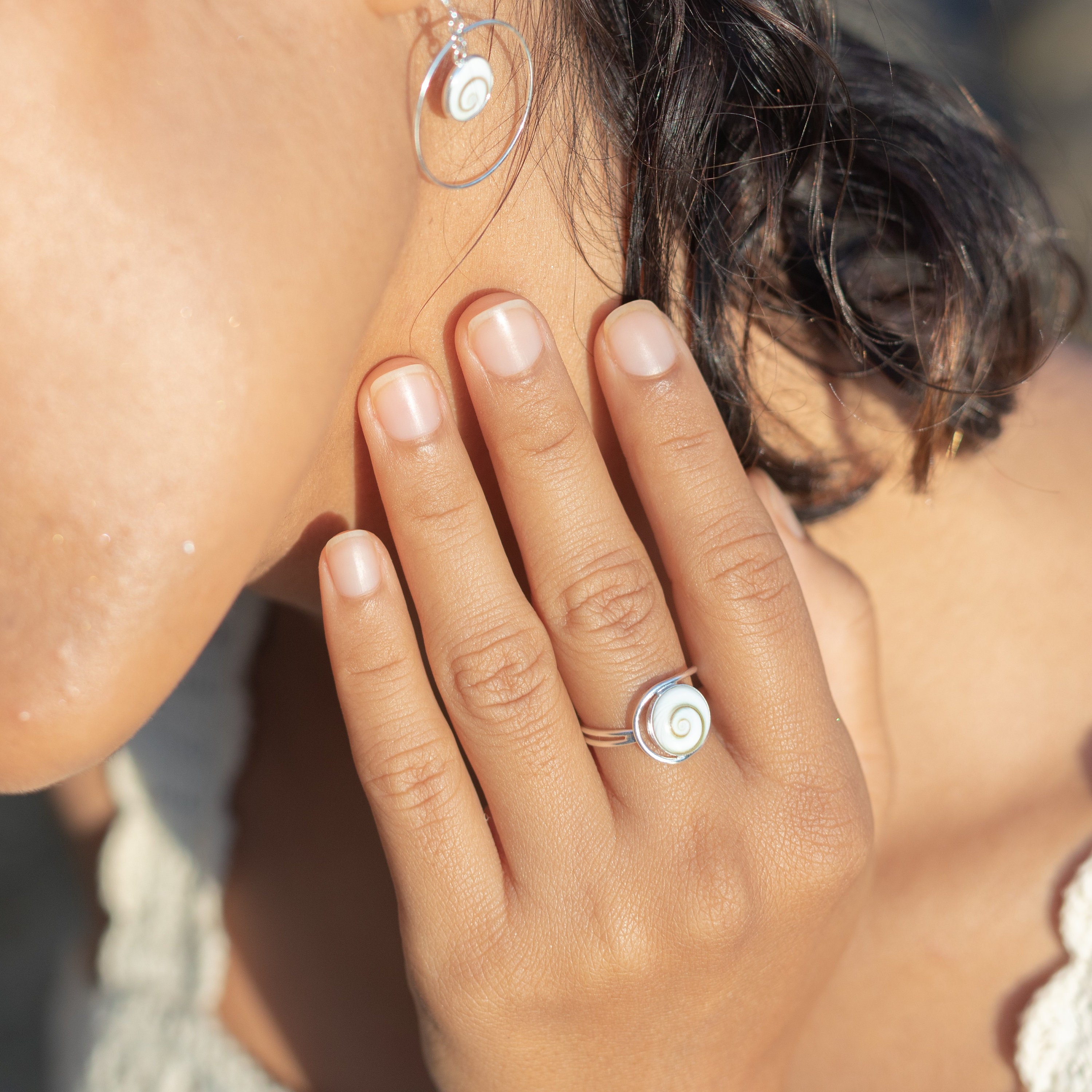 Shell Ring Shiva Ring Shiva Eye Ring Sterling Silver Ring | Etsy