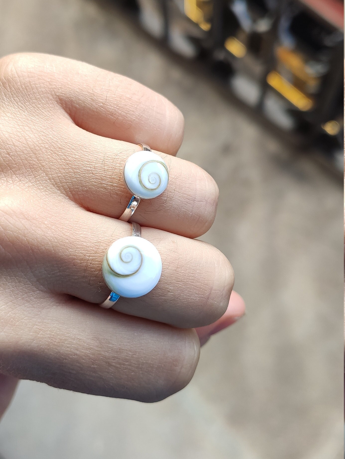 Shell Ring Shiva Eye Ring Shiva Ring Natural Stone Ring | Etsy