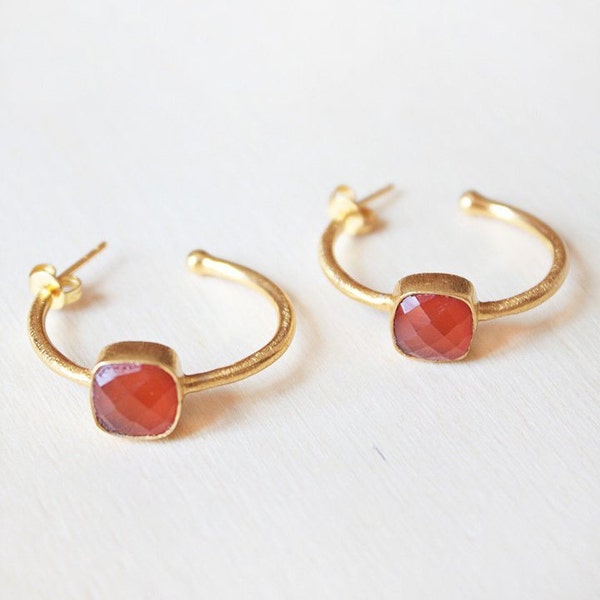 Gemstone Earrings - Etsy