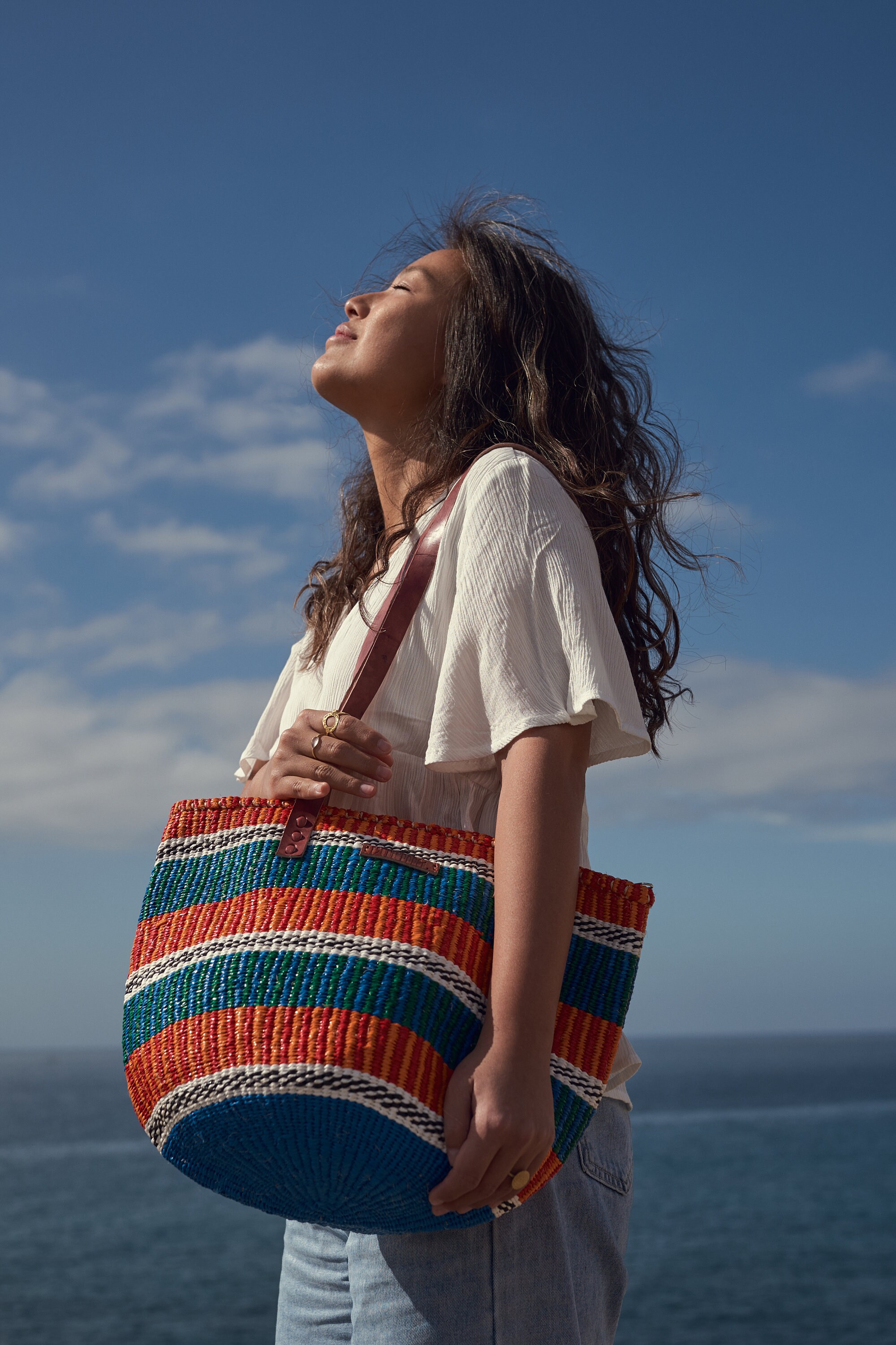 African Basket Straw Bag Sisal Bag Pompon Summer Bag Beach - Etsy