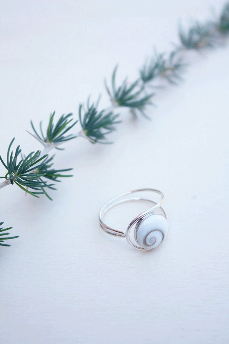 Shell Ring Shiva Ring Shiva Eye Ring Sterling Silver Ring | Etsy
