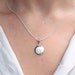 Shell Necklace, Silver Necklace, Seashell Pendant, Eye of Santa Lucia ...