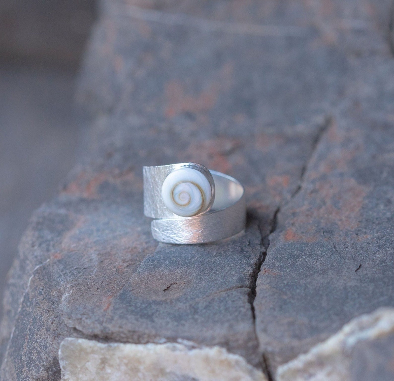 Shiva Eye Ring, Occhio Di Santa Lucia, Seashell Ring, Shiva Ring ...