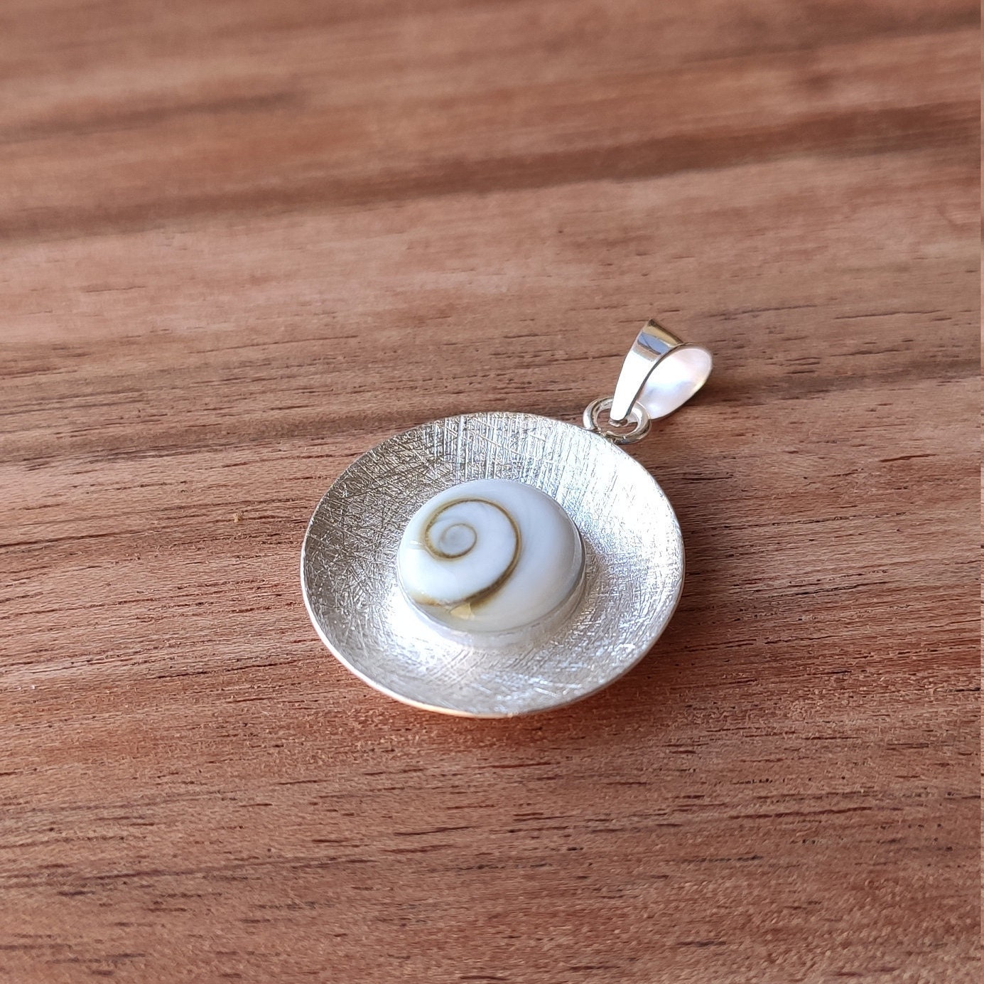 Shiva Pendant, Shell Necklace, Silver Handmade Necklace, Silver ...