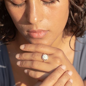 Shell Ring, Shiva Ring, Shiva Eye Ring, Sterling Silver Ring, Shell ...