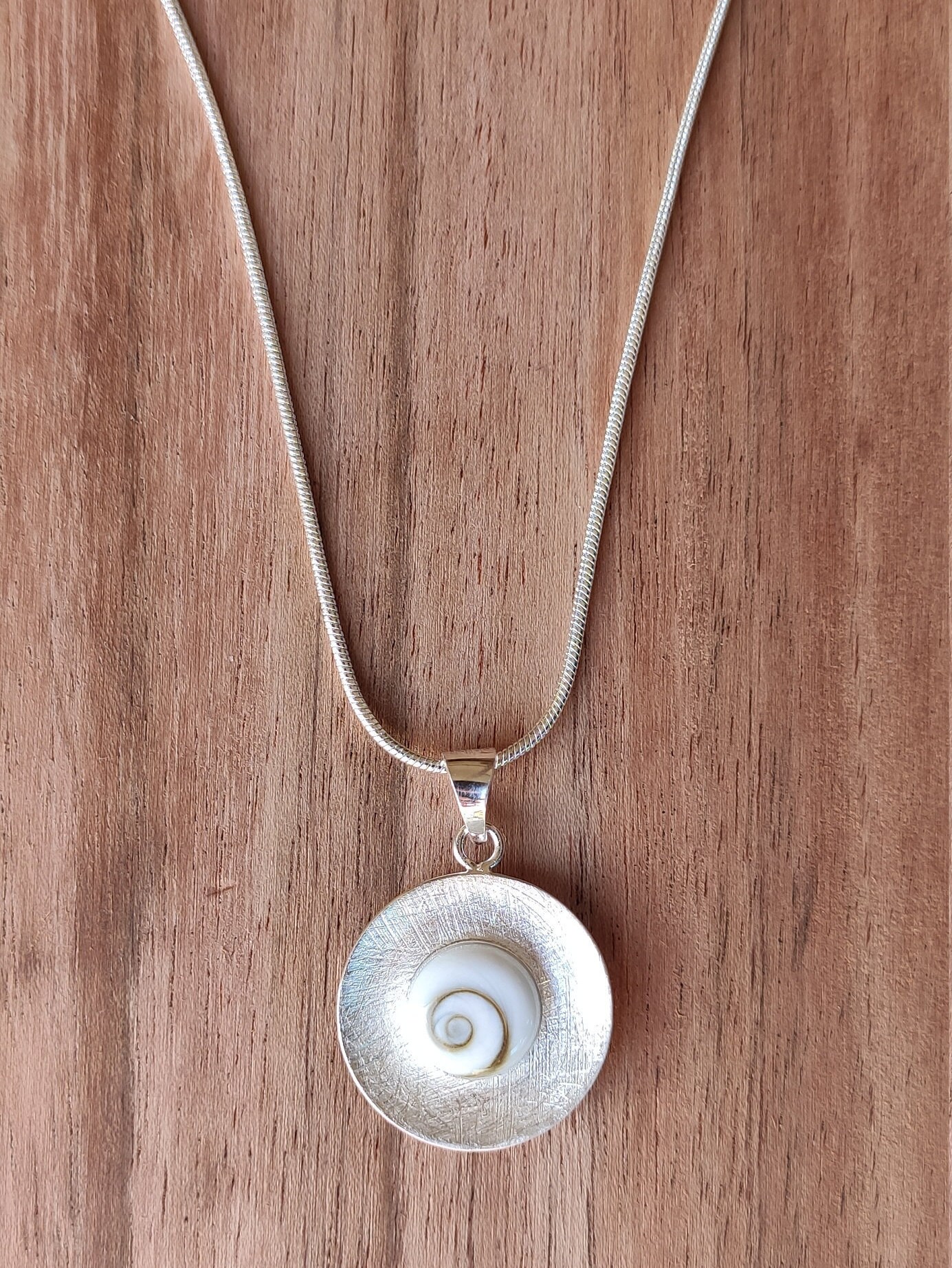 Shiva Pendant, Shell Necklace, Silver Handmade Necklace, Silver ...