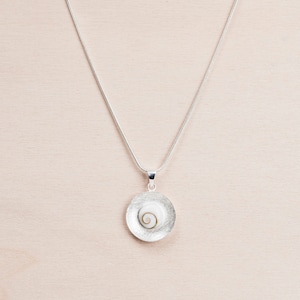 Shiva Pendant, Shell Necklace, Silver Handmade Necklace, Silver ...