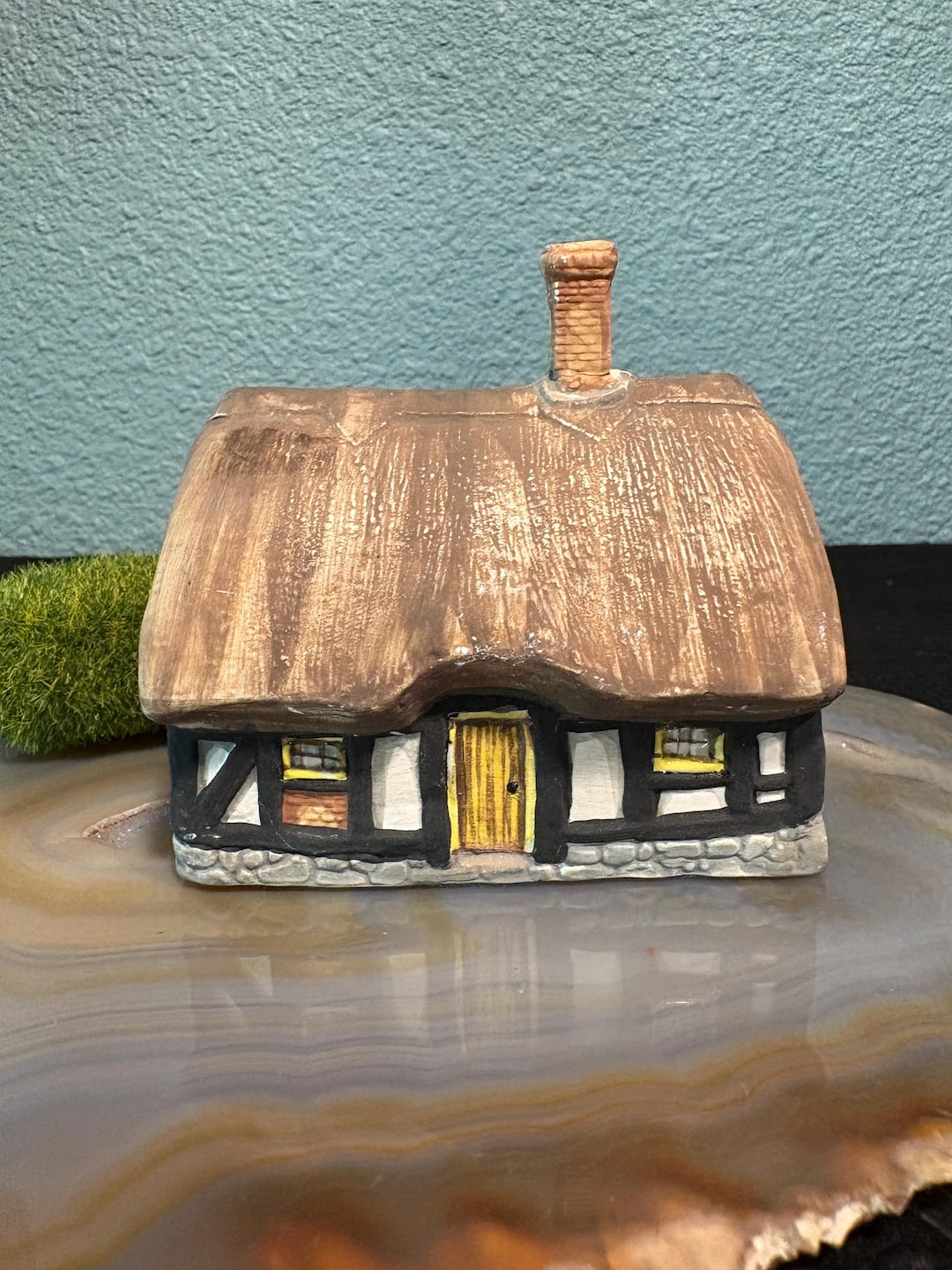 Vintage Van Hill Pottery Cottage: Miniature Tudor Ceramic, Artist ...