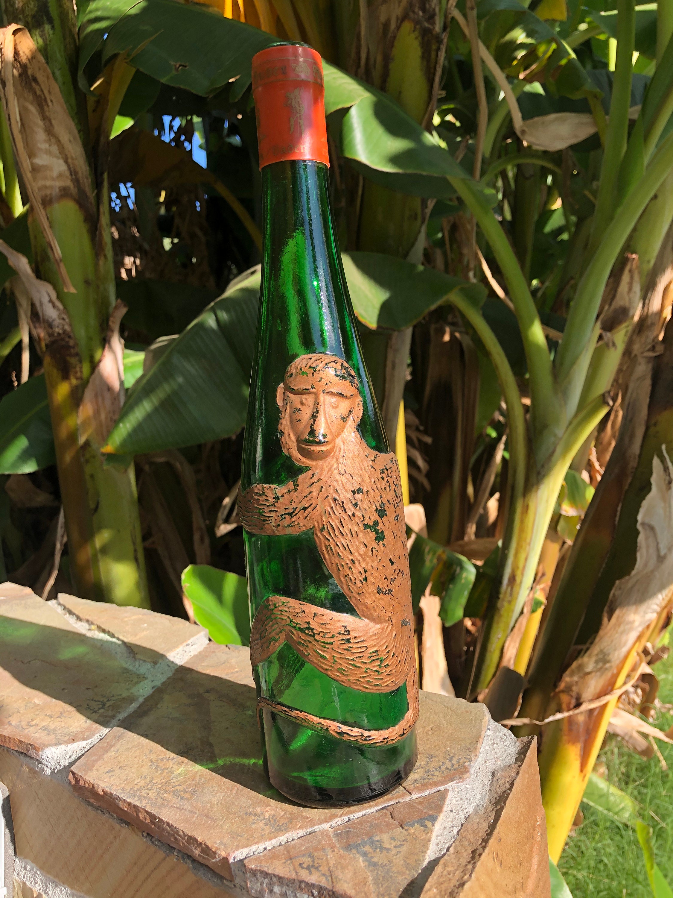Vintage Monkey Wine Bottle Affentaler Valley of the Monkey - Etsy UK