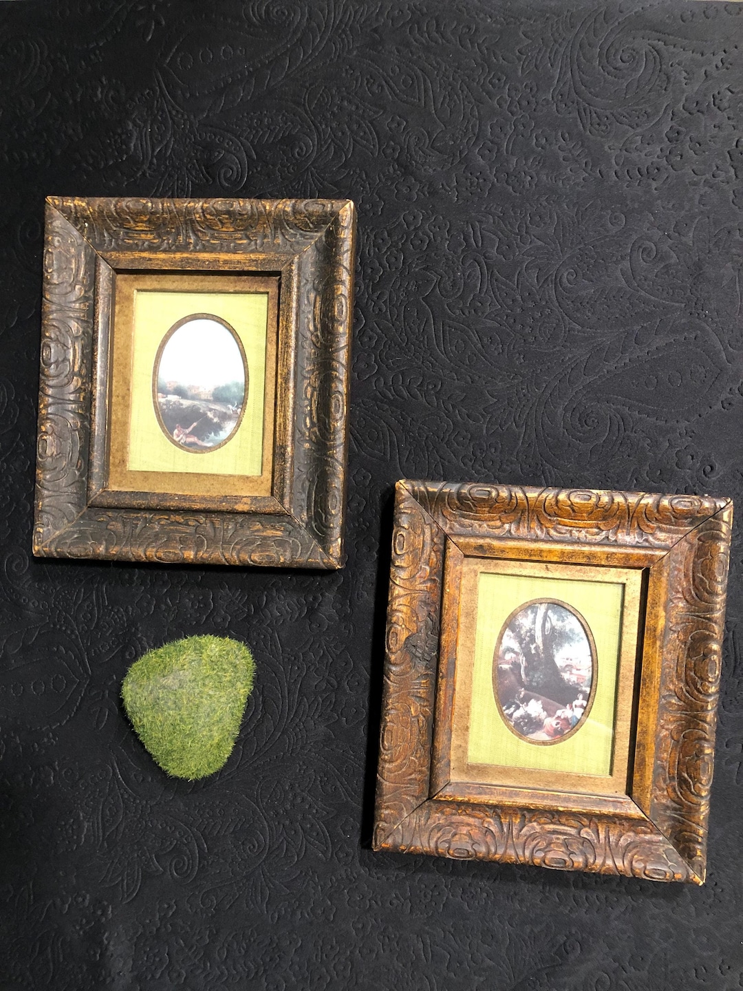 Vintage Framed Art Prints: H. Hal Kramer Romantic Village Scene Pair - Etsy