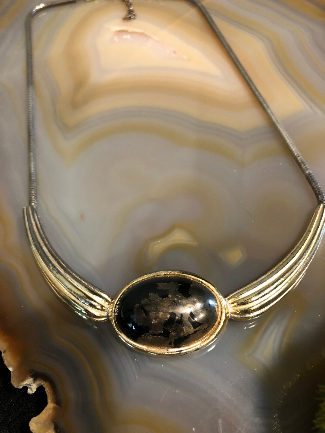 Vintage Rare 1970s Grosse Necklace, Has Heavy Wear and Patina Silver ...